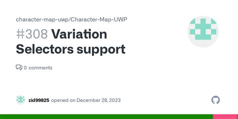 Variation Selectors Support · Issue 308 · Character Map Uwpcharacter Map Uwp · Github