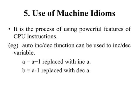 Principal Sources Of Optimization In Compiler Design Pptx
