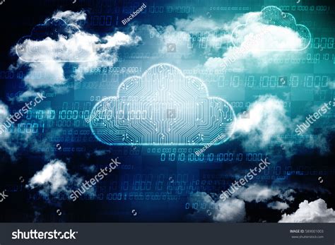 2d Rendering Cloud Computing Cloud Computing Stock Illustration 589001003 Shutterstock