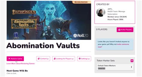 Restoring Games From Cold Storage Roll20 Help Center