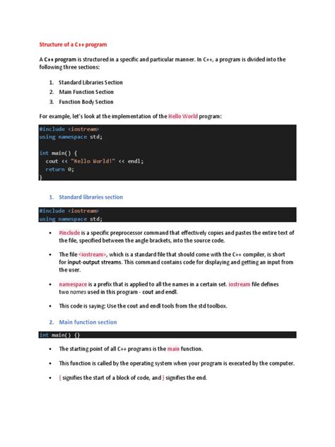 structure of a c pdf namespace scope computer science