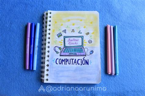 Portada De Computación Caratulas Bonitas Portadas Para Libretas Computacion Caratulas Para