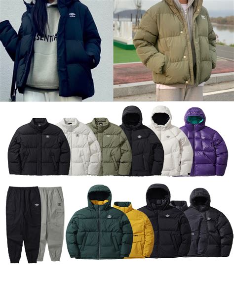 엄브로 패딩🩶 숏패딩 경량패딩 누빔 퀼팅 리버시블 자켓 점퍼 남성 여성 에이블리