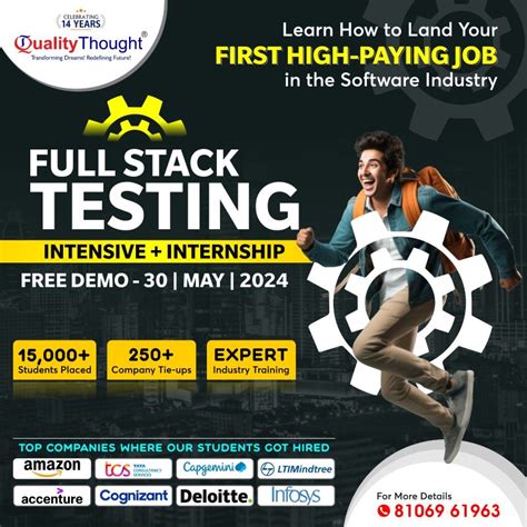 Quality Thought Infosystems On Linkedin Testing Testingtools Testingengineer Softwaretesting