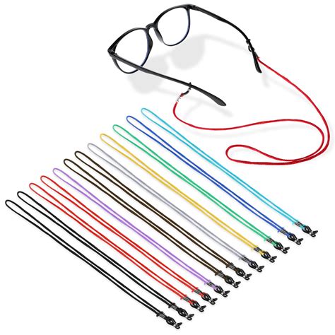 Jieyao Eyeglasses Strap Eyewear Retainer 12 Pack Eyeglass Holders