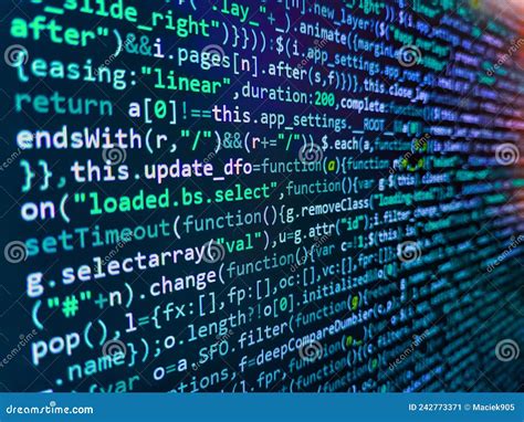 Abstract Computer Script About Big Data And Blockchain Database