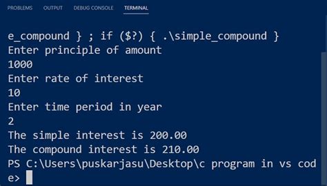 How To Calculate Simple And Compound Interest By C Program