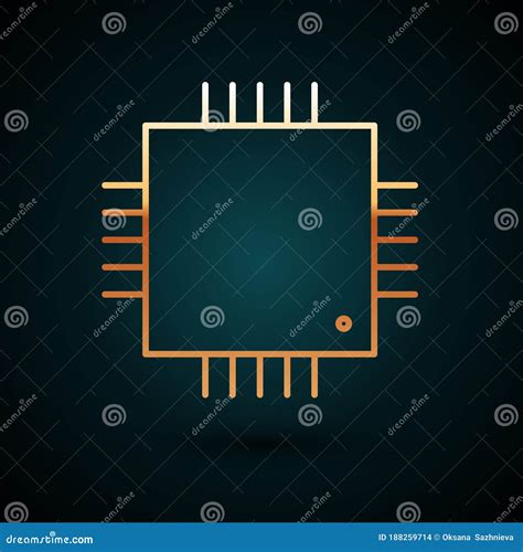 Microcircuits Dark Theme Icons Set Cartoon Vector CartoonDealer