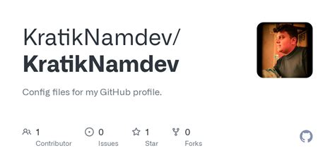 Github Kratiknamdev Kratiknamdev Config Files For My Github Profile