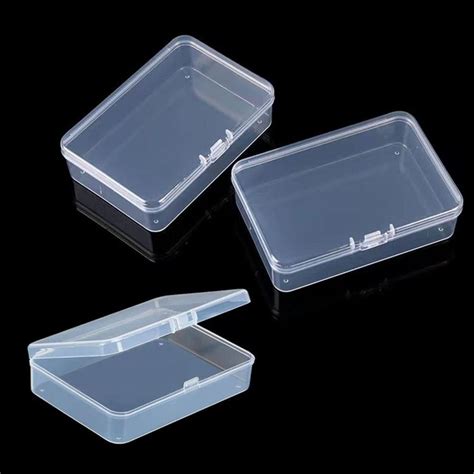 Dkaovh 4 Pack Rectangular Plastic Storage Containers Box