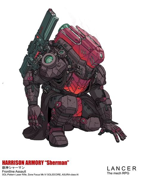 Few Of The Many Playable Mechs From The Table Top Rpg Lancer R