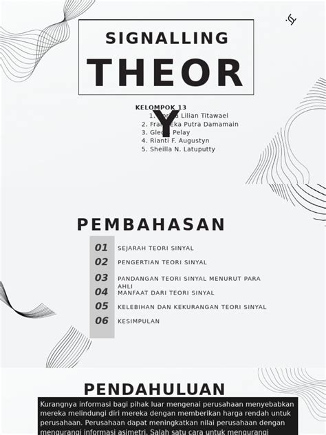 Teori Sinyal Untuk Investor Pdf