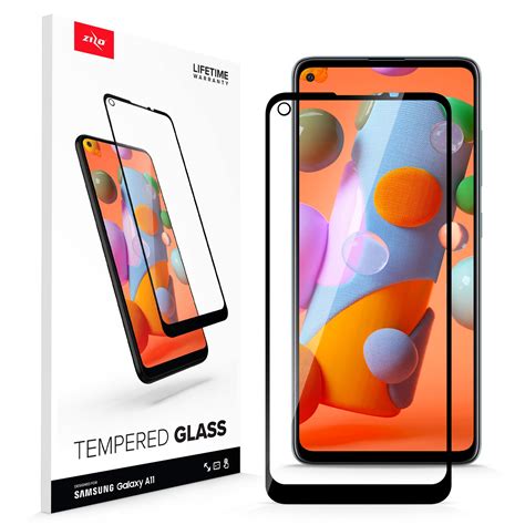 Samsung Galaxy A11 Zizo Tempered Glass Screen Protector Black 10008 Mobilize Phone