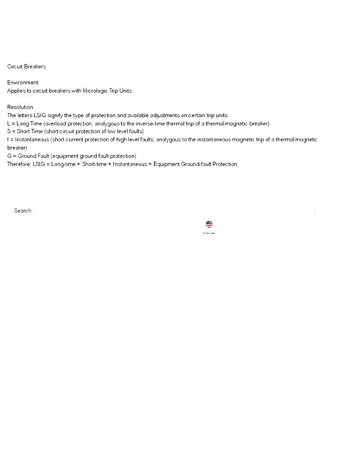 What Does Lsig Signify On Micrologic Trip Units Search Pdf