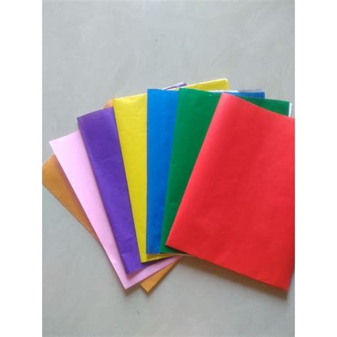 Jual 14 Lembar Sampul Buku Kuarto Kertas Marmer Warna Warni Shopee