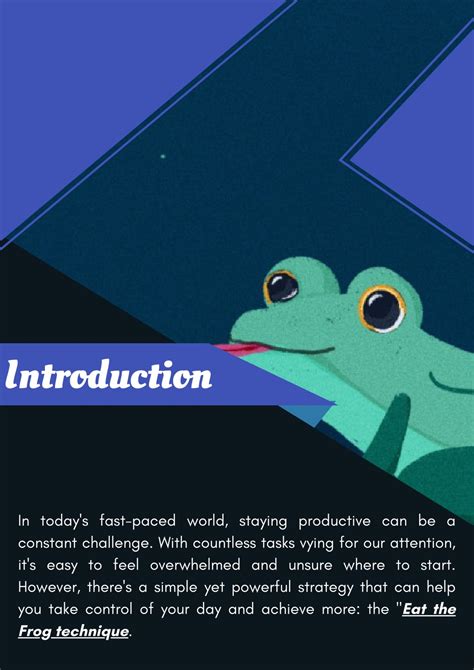 Ppt Leap Ahead Mastering Productivity With Eat The Frog Technique