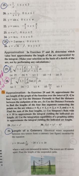 Solved 㗊 Finding Arc Length in Exercises a sketch Chegg