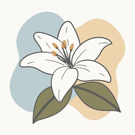 Lilys White Background Vector Illustration Line Circuit Premium Ai Generated Vector