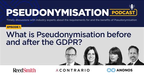 Announcing The Launch Of The Pseudonymisation Podcast