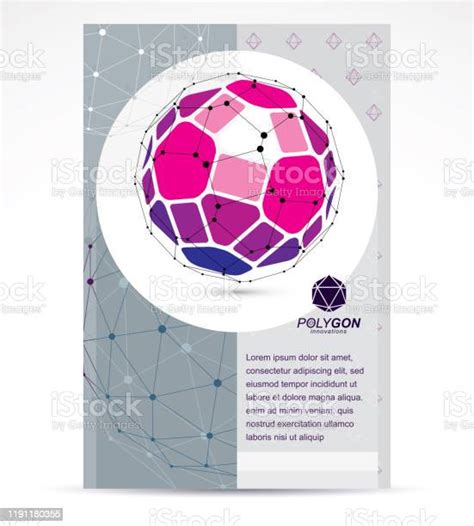 웹 기술 회사 소책자 커버 디자인 3d 디자인 다채로운 추상 벡터 면 모양 0명에 대한 스톡 벡터 아트 및 기타 이미지 0명 3d 안경 개념 Istock