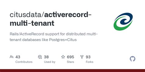 Github Citusdataactiverecord Multi Tenant Railsactiverecord