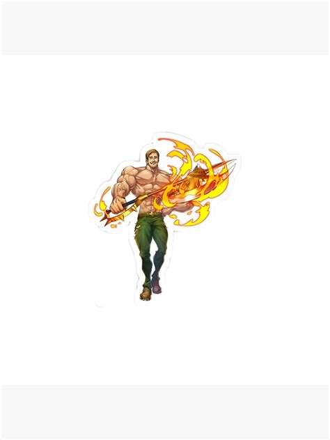 Chibi Escanor Sticker Art Print For Sale By Carlashop Redbubble