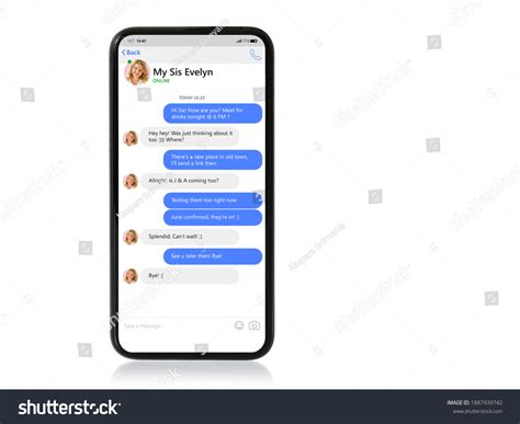 Iphone Text Message Screen Template