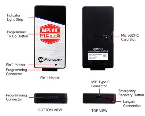 原装pickit5仿真下载烧录器适用于microchipmplabpicmpuavr