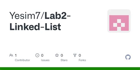 GitHub Yesim Lab Linked List