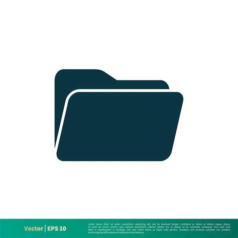 empty folder icon vector logo template illustration design vector eps