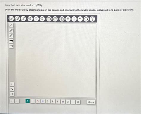 Solved Draw The Lewis Structure For H 2 Co 2 Draw The