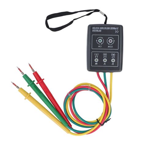 Phase Sequence Rotation Testerphase Rotation Meter 5 Phase Rotation Tester Phase Sequence