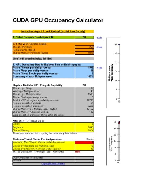 Cuda Occupancy Calculator Pdf Thread Computing Graphics Processing Unit