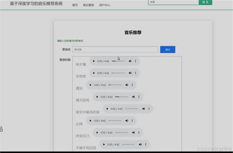 基于python深度学习和卷积神经网络技术音乐推荐系统 毕业论文项目源码及数据库文件基于卷积神经网络的深度学习模型毕业论文 Csdn博客