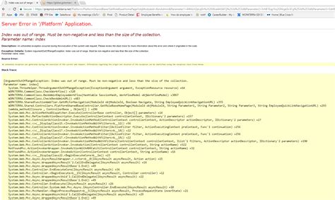 Nf 5501 Fazolis Uat Server Error Workterra Jira