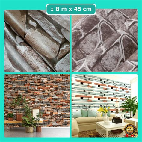 Jual Wallpaper Dinding Bata Wallpaper Batu Alam Wallpaper Dinding Batu Alam Wallpaper Bata