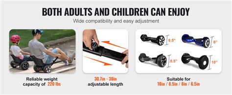 Vevor Hoverboard Seat Attachment Compatible With All 16 5cm20 3cm21