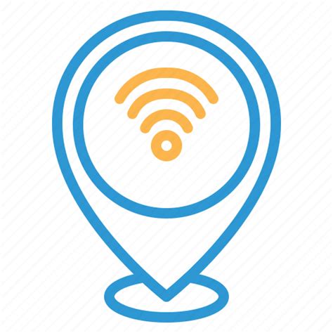 Wifi Internet Maps Location Placeholder Pin Place Icon Download On Iconfinder