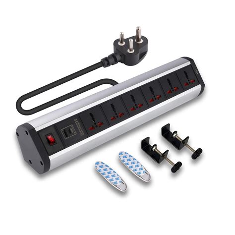 Mx Premium Power Console 6 Amp 6 Universal Sockets With 65w Pd Charging Port Extension Board