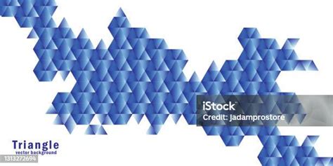 다각형 삼각형 큐브 패턴추상 파란색 기하학적 배경 브로셔 전단지 전단지 디자인에 대한 색상 삼각형이있는 템플릿 디자인 3차원 형태에 대한 스톡 벡터 아트 및 기타 이미지