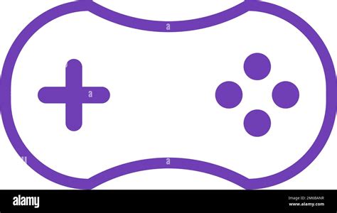 Compact Game Controller Gamepad Editable Vector Stock Vector Image