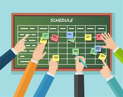 작업 관리 앱 개념 무료 벡터