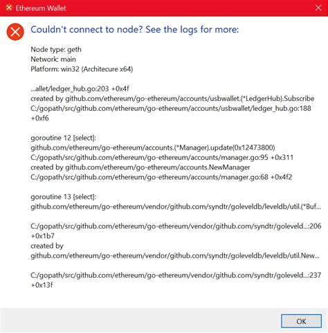 Cant Connect To Node · Issue 2525 · Ethereummist · Github