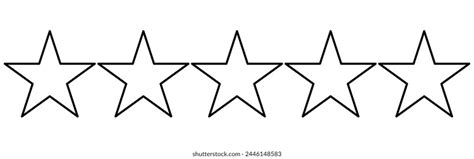5 Point Star Outline Pattern