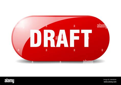Draft Button Draft Sign Key Push Button Stock Vector Image And Art Alamy