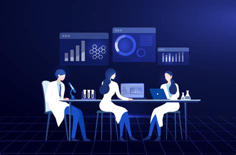 Professional Scientists Doctors And Chemical Researchers Working And Analysis In Laboratory