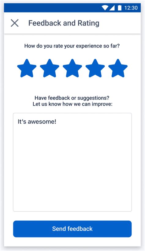 Rate The App And Provide Feedback Skedulo Documentation