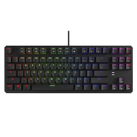 Tecware Phantom 87 RGB TKL Mechanical Tenkeyless Hot Swappable Wired Gaming Keyboard Outemu Red