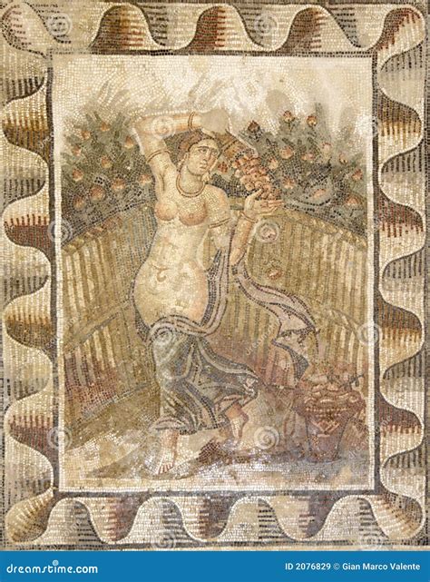 Mosaic Carthage Stock Image Image Of Vestal Africa 2076829