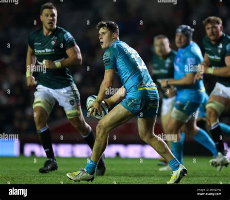seb atkinson of gloucester rugby in action during the gallagher premiership match leicester